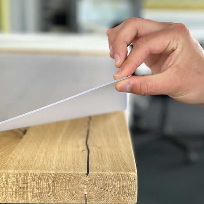 Matte transparante tafelbeschermers 2mm (max breedte 100cm)